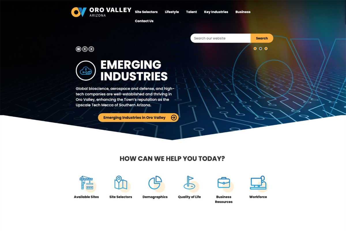New Oro Valley website wins award – Oro Valley | it's in our nature