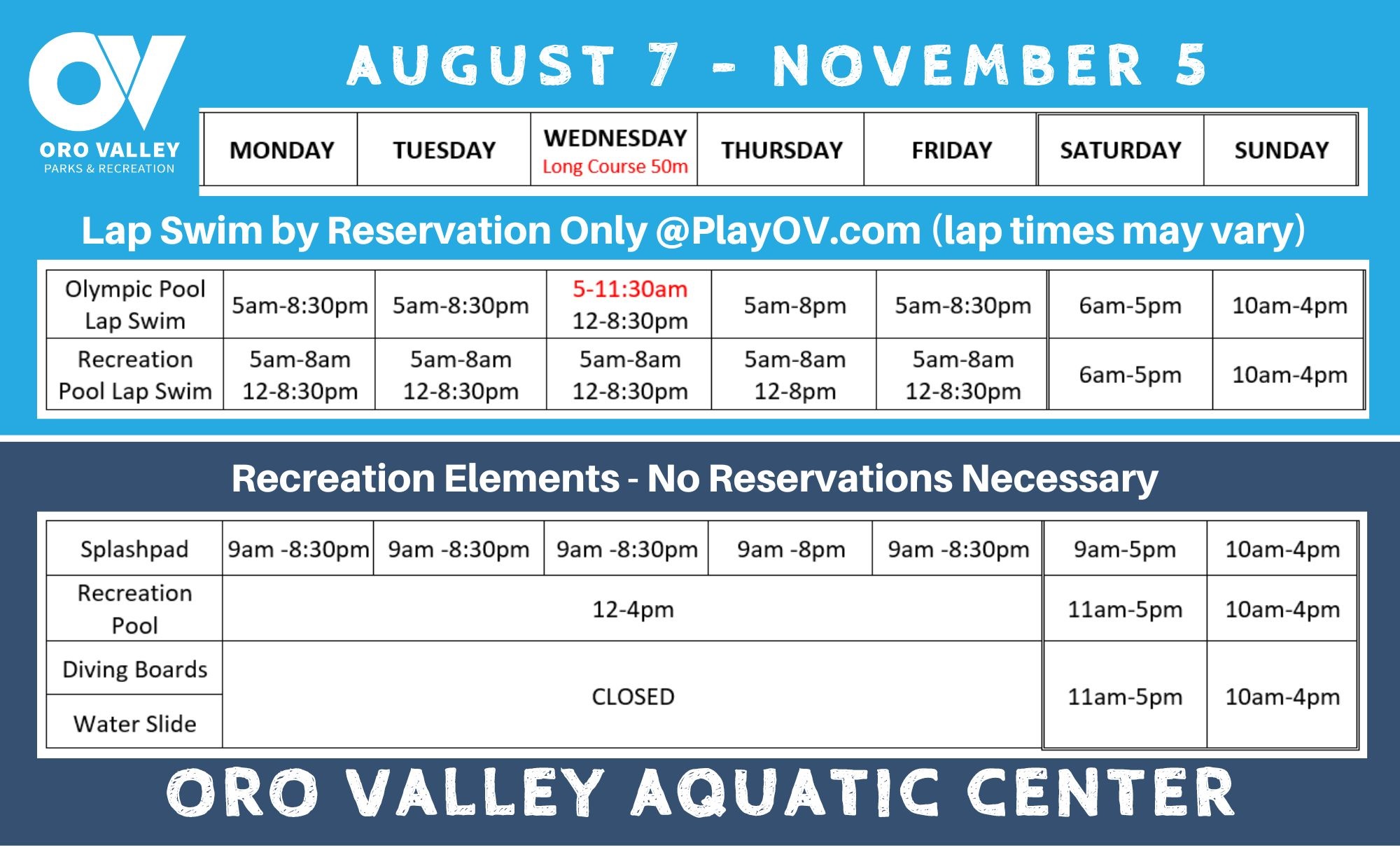 Aquatic Center – Oro Valley | it's in our nature