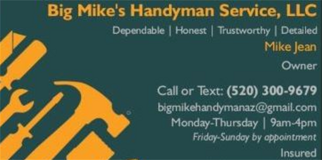 Big Mike's Handyman Service, LLC – Oro Valley | it's in our nature